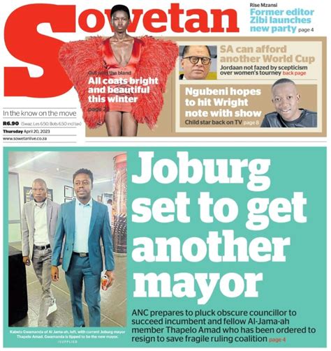 Sowetan Live On Twitter In Sowetan Tomorrow Anc Prepares To Pluck
