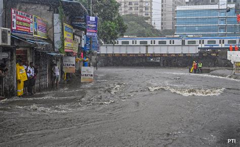 Heavy Rain Batters Mumbai Waterlogging Reported From Several Areas