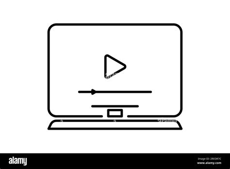 Online Test Related To E Learning And Online Education Line Icon Style Simple Vector Design