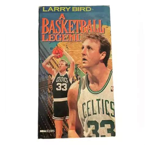 NBA LARRY BIRD Basketball VHS Video Legend Boston Celtics 1991 Sports
