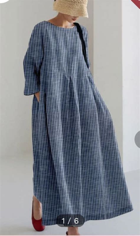 Pin By My1 On Naaien Kleedjes En Rokken Loose Dress Casual Retro