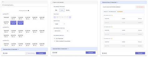 Multiple Recurring Slot Bookings For Facilities Omnify