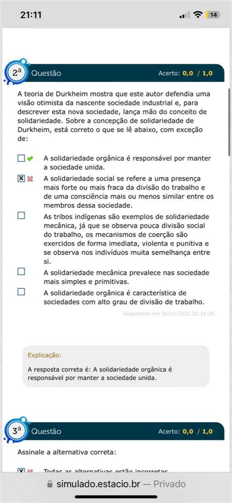 Simulado 2 Fundamentos Antropologicos E Sociologicos Fundamentos