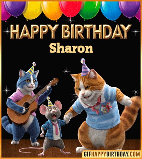 🎉 Happy Birthday Sharon  🎂 Funny And Personalized Animated Wishes
