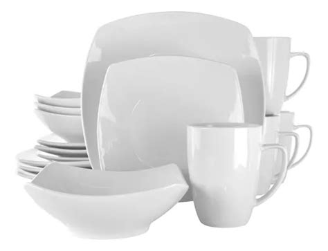 Juego De Vajilla Elama De Porcelana De 16 Piezas Para Cuatro Cuotas