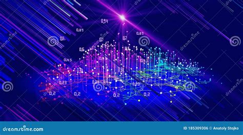 Abstract Analytical Background With Color Infographic Data