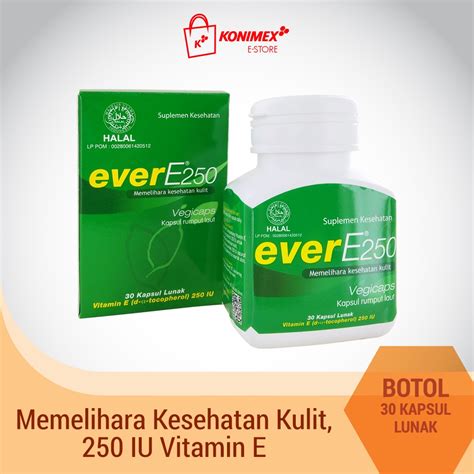 Jual Ever E250 Vitamin E Softcapsule Rumput Laut Kulit Sehat 30 Kapsul