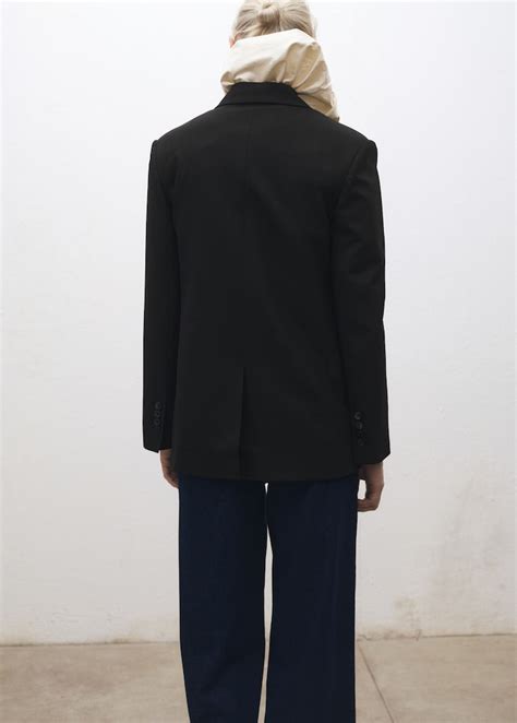 Wool Blend Suit Jacket Women Mango United Kingdom