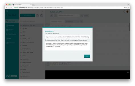 Share Your Sketches On The Arduino Web Editor Arduino Blog