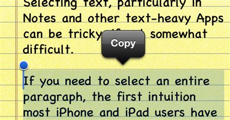IOS Quick Tip Paragraph Text Selection CNET