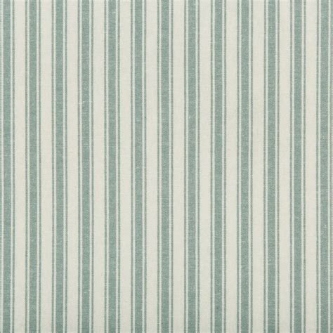 Teal White Teal Stripes Upholstery Fabric By The Yard