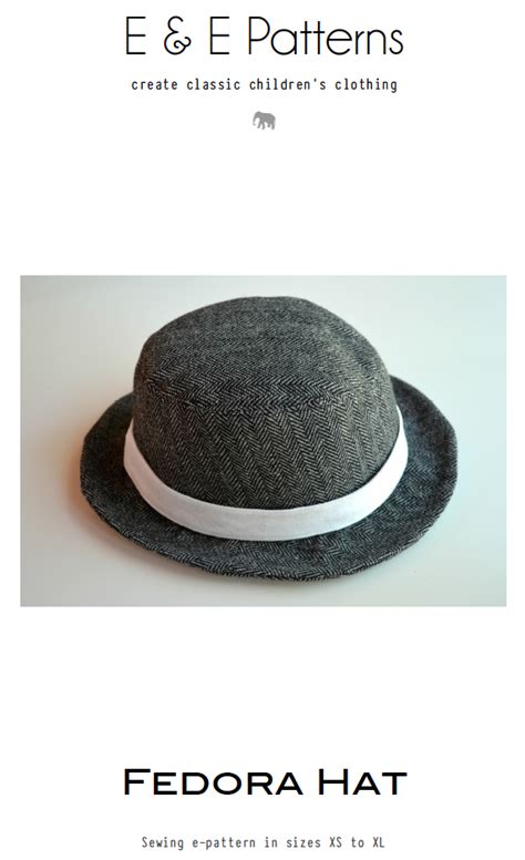 Elegance And Elephants Fedora Hat Pattern Hat Pattern Hat Patterns To