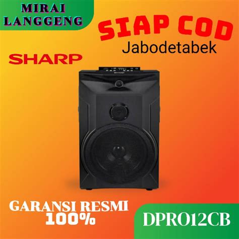 Jual Sharp Cbox Dpro12cb Speaker Bluetooth Karaoke Shopee Indonesia