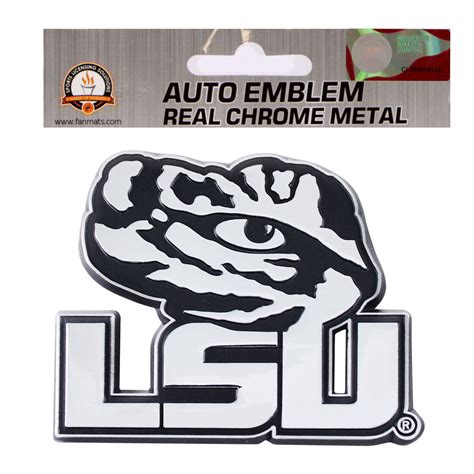 New Ncaa Lsu Tigers Car Truck Real Chrome Metal Heavy Duty Emblem Ebay