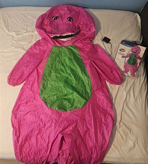 Spirit Halloween Adult Barney Inflatable Costume Osfm Gem