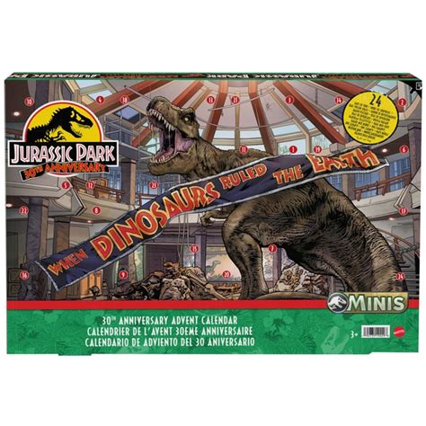 Jurassic World Holiday Advent Calendar With Mini Dinosaur Toys Smyths