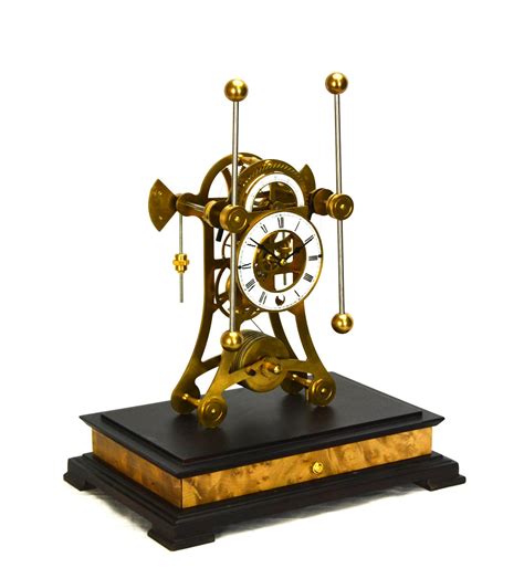 English Style Grasshopper Escapement 8 Day Fusee Double Pendulum Mantle