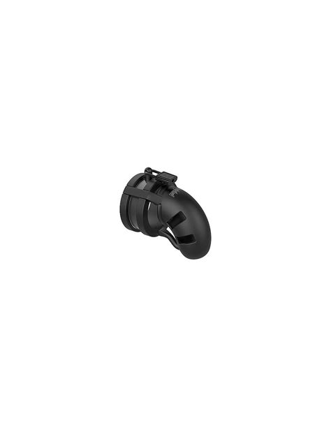 Mancage Model 18 Chastity Sil Cage Ballsplitter Black