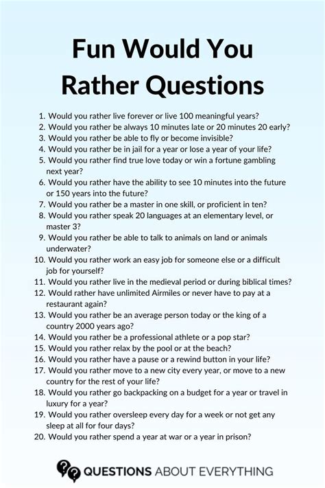 Fun Would You Rather Questions Would You Rather Questions Funny Would You Rather Fun