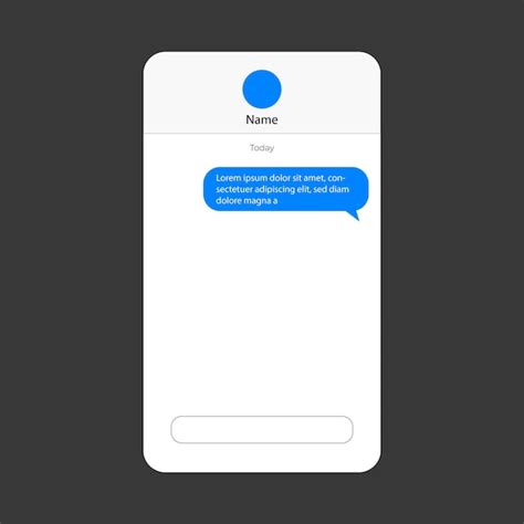 Premium Vector Mobile Ui Kit Messenger Chat App Template Social