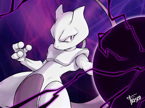 Federico Freschi Mewtwo Nintendo Pokemon Commentary Request 1other Abstract Background