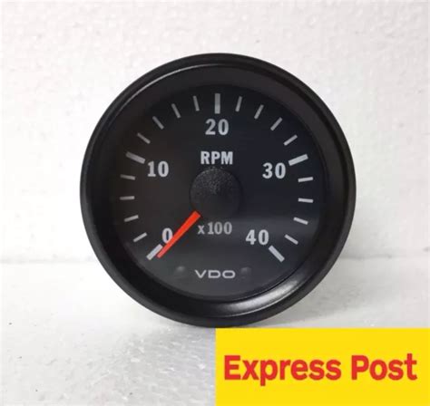 Vdo Cockpit Vision Tacho Meter 12v 52mm 4000 Rpm Automotive 333015037