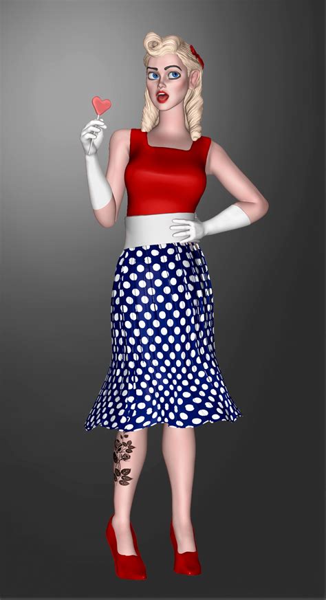3d1 Sabrina Pin Up