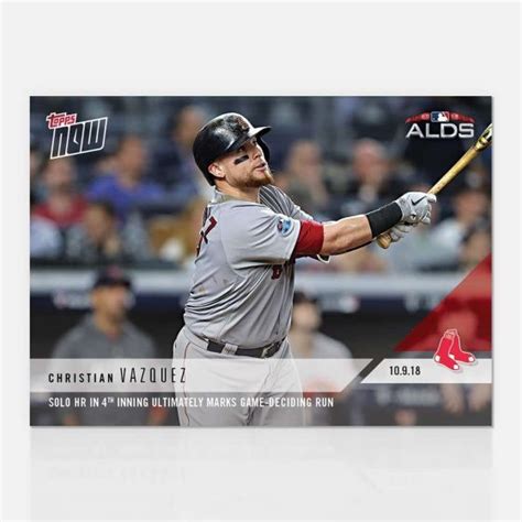 Christian Vazquez 10092018 Topps Now® Card 871 Print Run 348