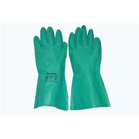 ถุงมือไนไตรสีเขียว กันสารเคมี Shopee Thailand