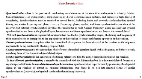Chapter 8 Synchronization Chapter 8 1 Synchronization Refers