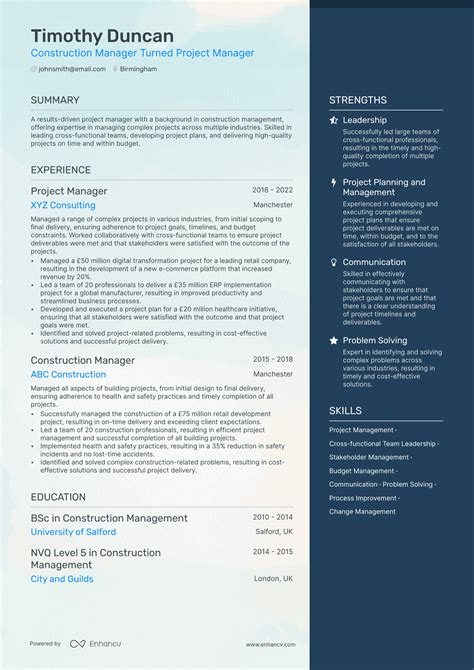 3 Construction Cv Examples For 2024