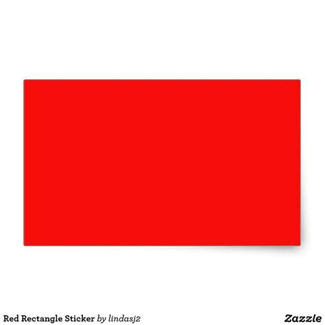 Red Rectangle Sticker Chalk Crate And Barrel Custom