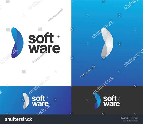 Software Logo Design Vector Technology Stock Vector Royalty Free