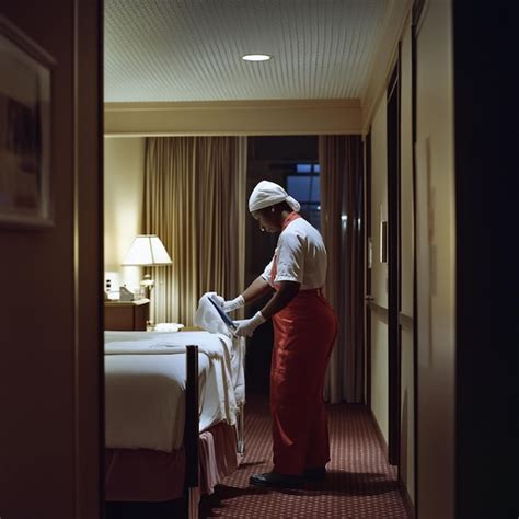 A Housekeeping Supervisor Inspecting A Hotel Room To Ensure It Meets
