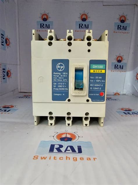 4 Pole L T Mccb Switch 25kA Rated Current 100A At 3000 Piece In Rajkot