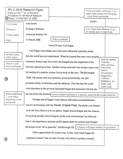 The Writing Center Blog Example Of A Mla Style Research Paper