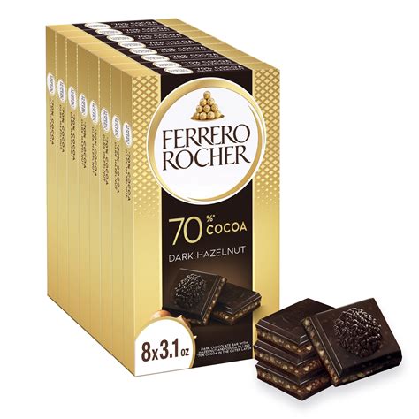 Ferrero Rocher Premium Dark Chocolate Hazelnut Bar