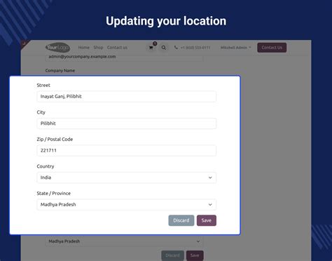 Odoo Website Customer Geolocation Openstreetmap Address Webkul