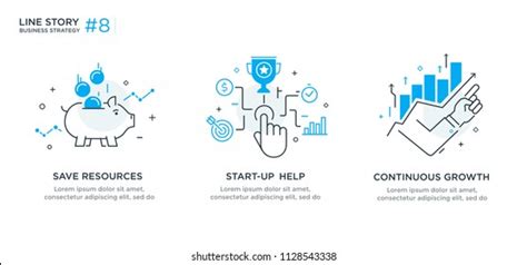 Set Illustrations Concept Business Concept Workflow Stock Vector Royalty Free