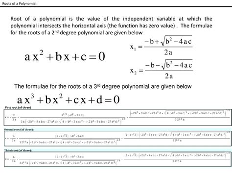 Ppt Roots Of A Polynomial Powerpoint Presentation Free Download Id 5580158
