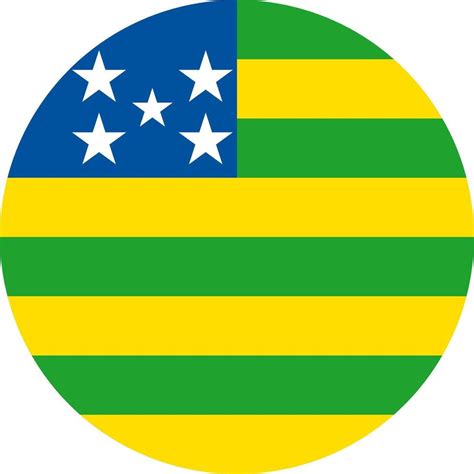Goias Redondo Bandera Botón Símbolo 79695179 Vector En Vecteezy