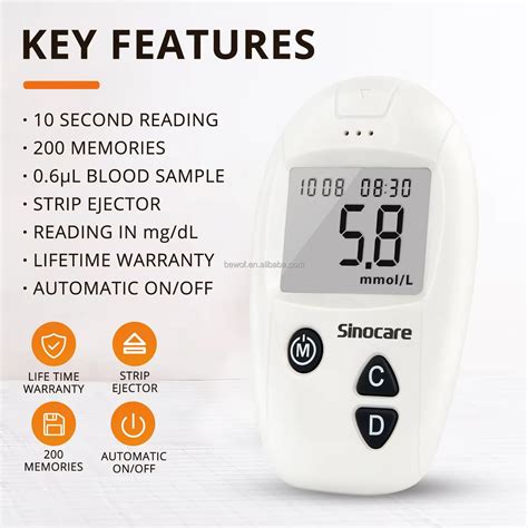 Sinocare Control Solutions For Glucometers Ambulatory Glucose