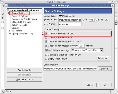 Howtos E Mail Configuration For Thunderbird Compudocwiki