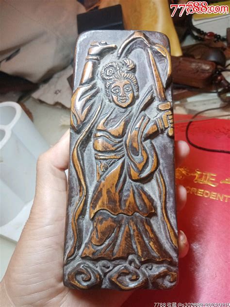 精美旧藏旧时带装藏响子纯手工立体浮雕九天玄女雷击枣木老令牌，工了得，质温老润，器其他木制工具李桃满园法器藏宝库【7788收藏收藏热线】
