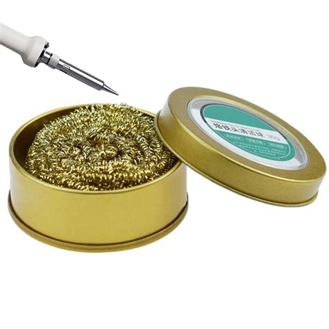 Amazon はんだこて先クリーナー、はんだこて先クリーニングワイヤーボール ビスタ長持ちこて先クリーニングボールセット 高温耐性