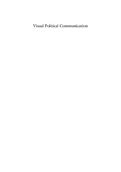 Pdf Visual Political Communication In Italian Electoral Campaigns