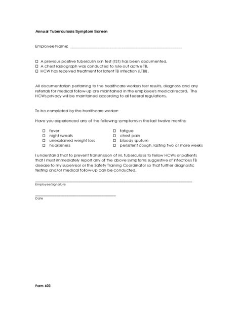 Fillable Online Fact Sheet Tuberculin Skin Testingtb Fax Email Print