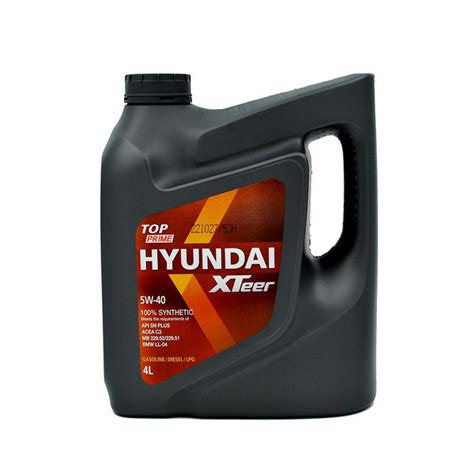Масло моторное Hyundai XTeer XTeer TOP Prime 5W-40 Синтетическое ...