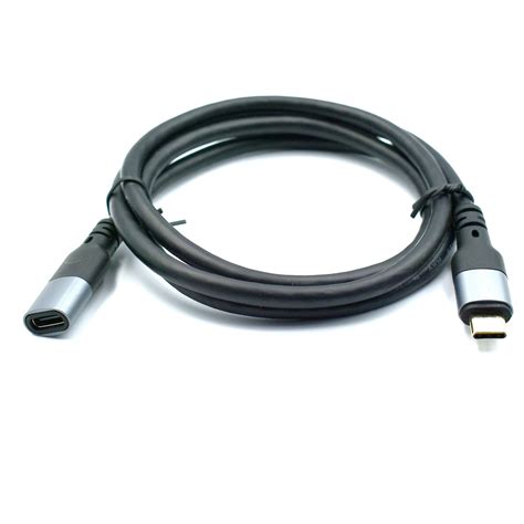 Typec Male To Typec Female Data Cable High Speed 4k60hz Video
