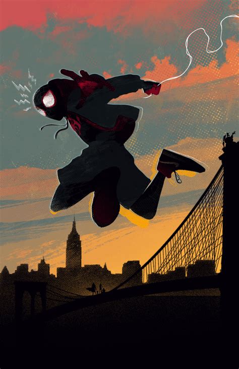 Into The Spider Verse Poster By Felix Tindall